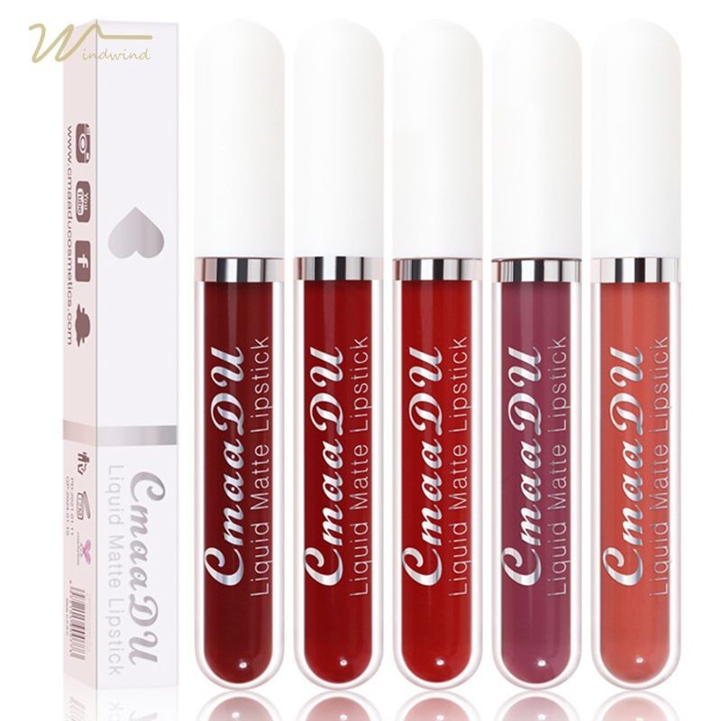 Windind CmaaDu 18 สี ลิปสติก เนื้อแมตต์กํามะหยี่ กันน้ํา ให้ความชุ่ม ...