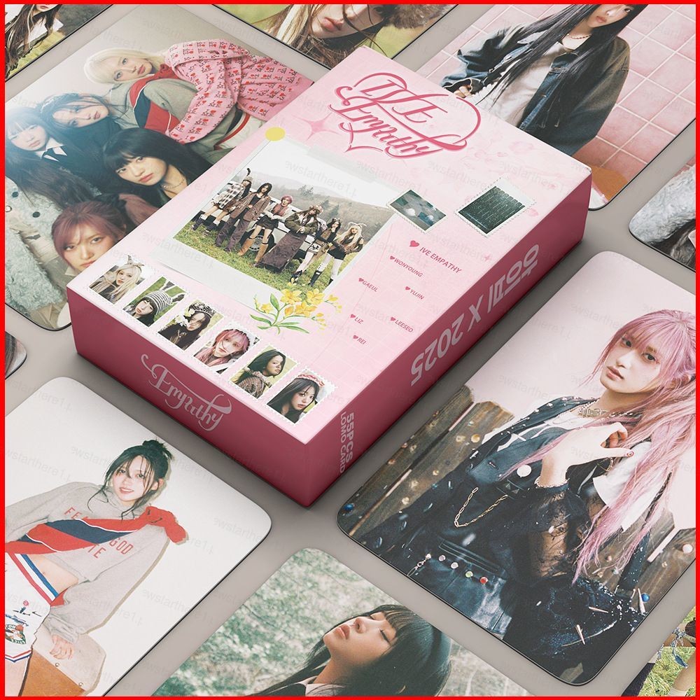 Jason 55 ชิ้น/เซ็ต IVE Yujin 3RD EP IVE EMPATHY LOMO การ์ด Wonyoung ...