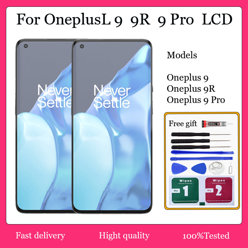 Original AMOLED สําหรับ Oneplus 9 9R 9 Pro จอแสดงผล LCD หน้าจอสัมผัส ...