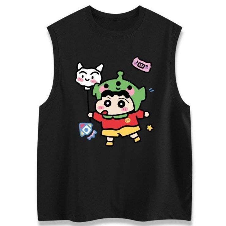 NEW เสื้อแขนกุด สกรีนลายชินจัง น่ารักๆ เสื้อแขนกุดชายหญิง OP-1042 ...
