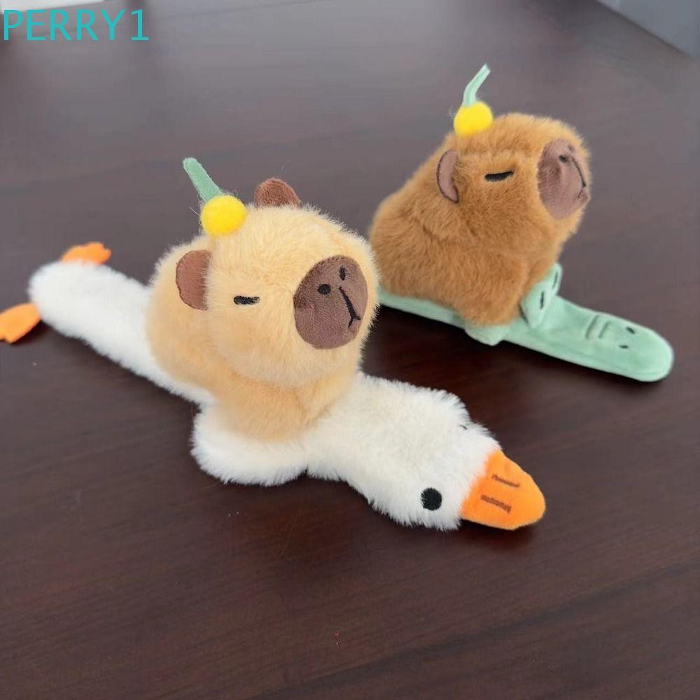 Perry Capybara Plush Slap สร้อยข้อมือ, Clap แหวนวงกลมของเล่น Capybara ...