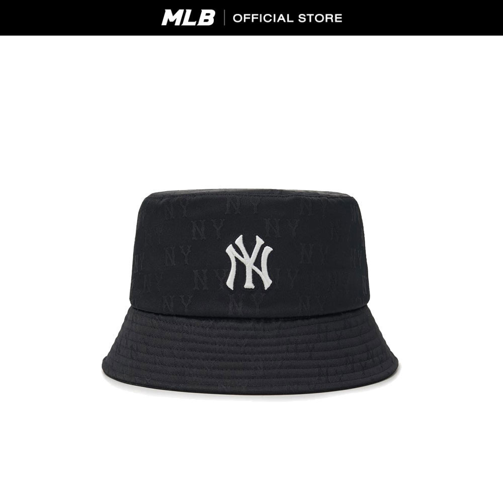 MLB หมวกบักเก็ต Unisex Classic Jacquard Monogram รุ่น 3AHTM124N 50BKS ...