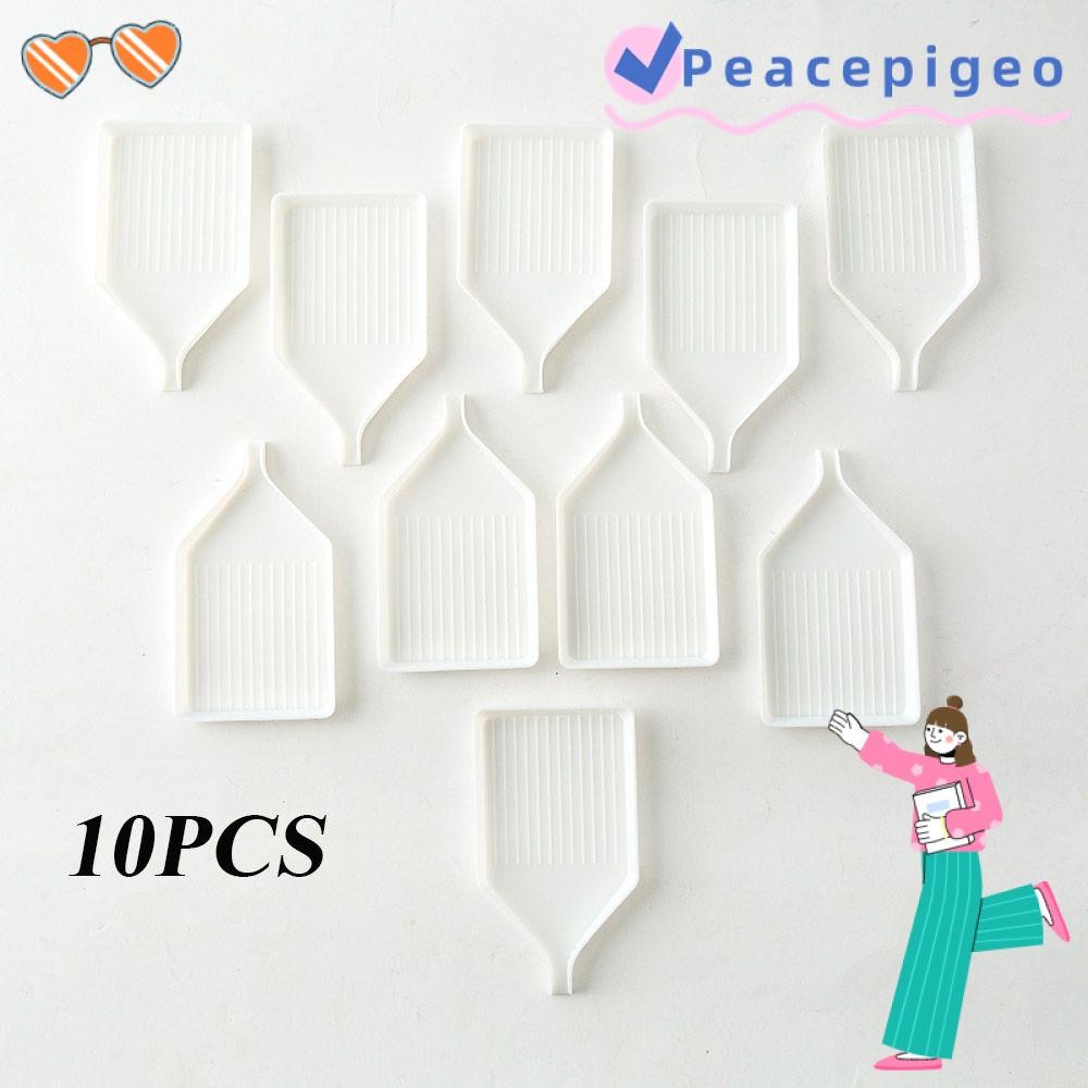 Peacepigeo 10 ชิ้นเจาะจุด 5D หัวฉีดอะคริลิคพลาสติกสี่เหลี่ยม | Shopee Thailand