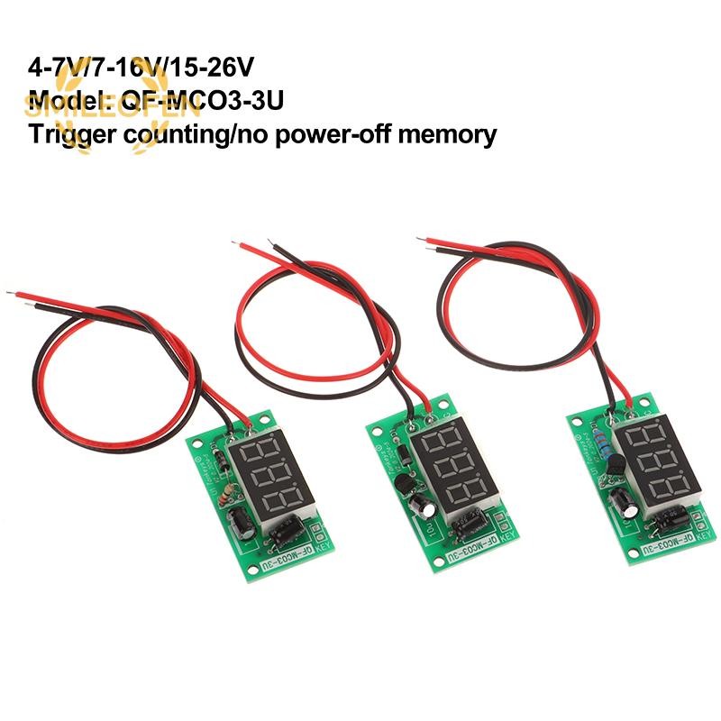 [Smileofen] 0.36 3 หลัก Digital Counter Module 7-16V/15-26V Power-ON Count Digital Tube Trigger ...
