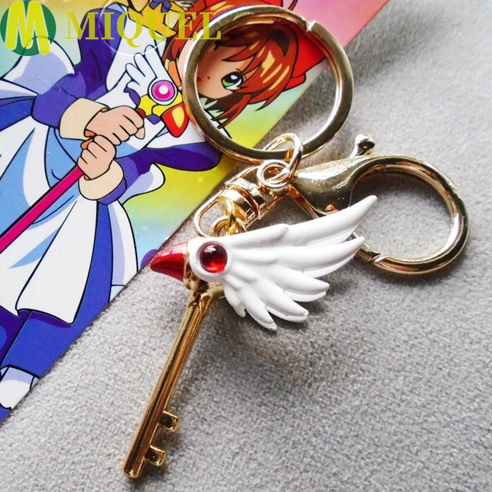 Miquel Magic Stick สร้อยคอ Key แหวน KINOMOTO SAKURA แฟชั่น Anime Bird ...