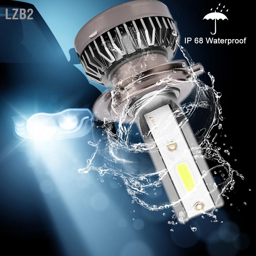 LZB2 2 ชิ้นมินิ H7 LED DOB หลอดไฟกันน้ำกันความร้อนกระจายไฟหน้า 6000LM 6000 พันไฟตัดหมอก | Shopee ...