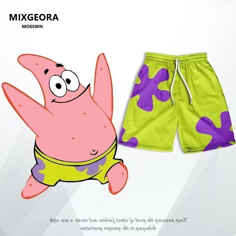 Patrick Star Shorts กางเกงชายหาดผู ้ ชายและผู ้ หญิงกางเกงลําลองหลวม ...