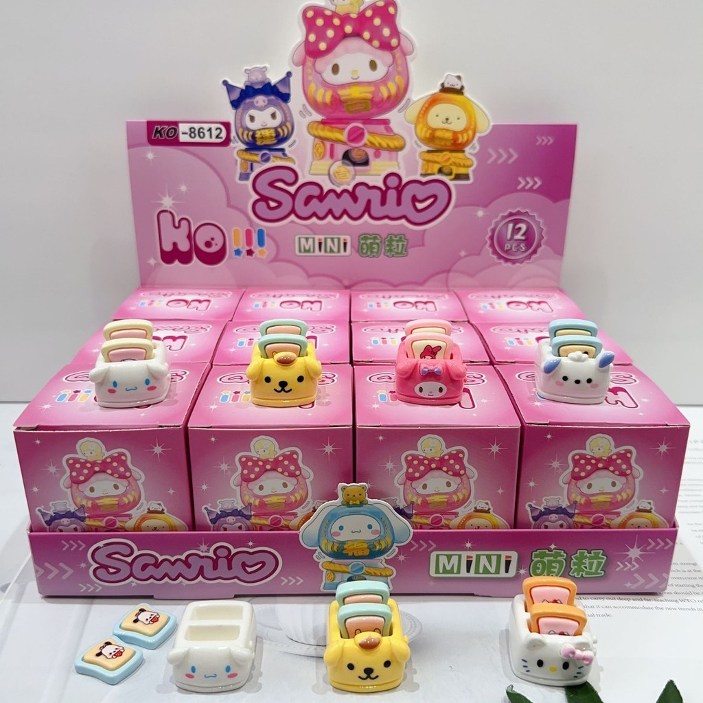 SANRIO ใหม่น่ารัก ซานริโอ กล่องตาบอดน่ารักมินิตุ๊กตาตกแต่งโต๊ะแฟชั่น ...