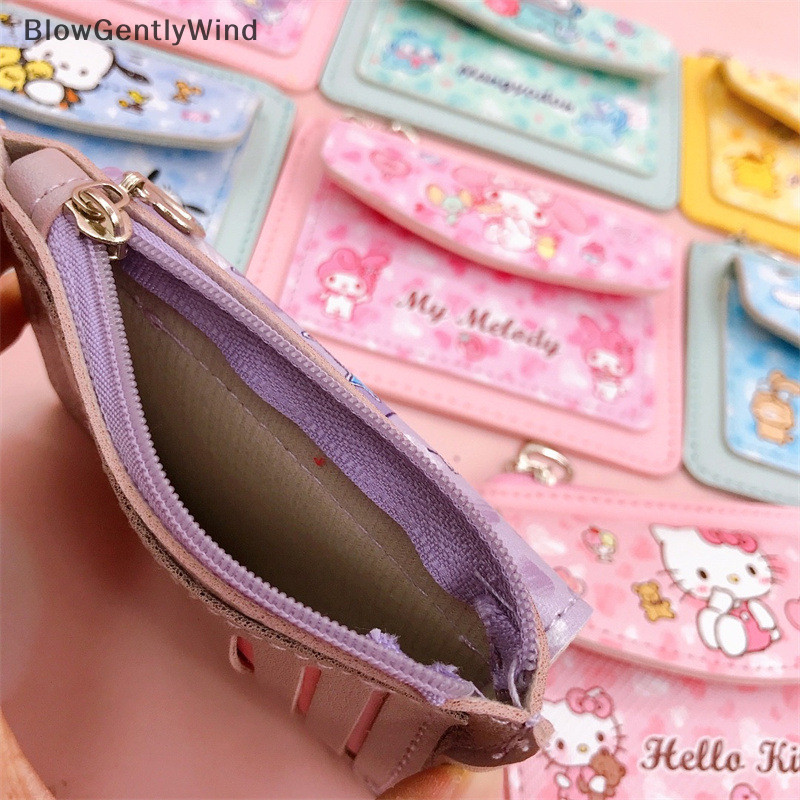 Blowgentlywind น ่ ารักการ ์ ตูน Kuromi Hello Kitty PU หนังเหรียญกระเป ๋ ามินิผู ้ ถือบัตรกระเป ...