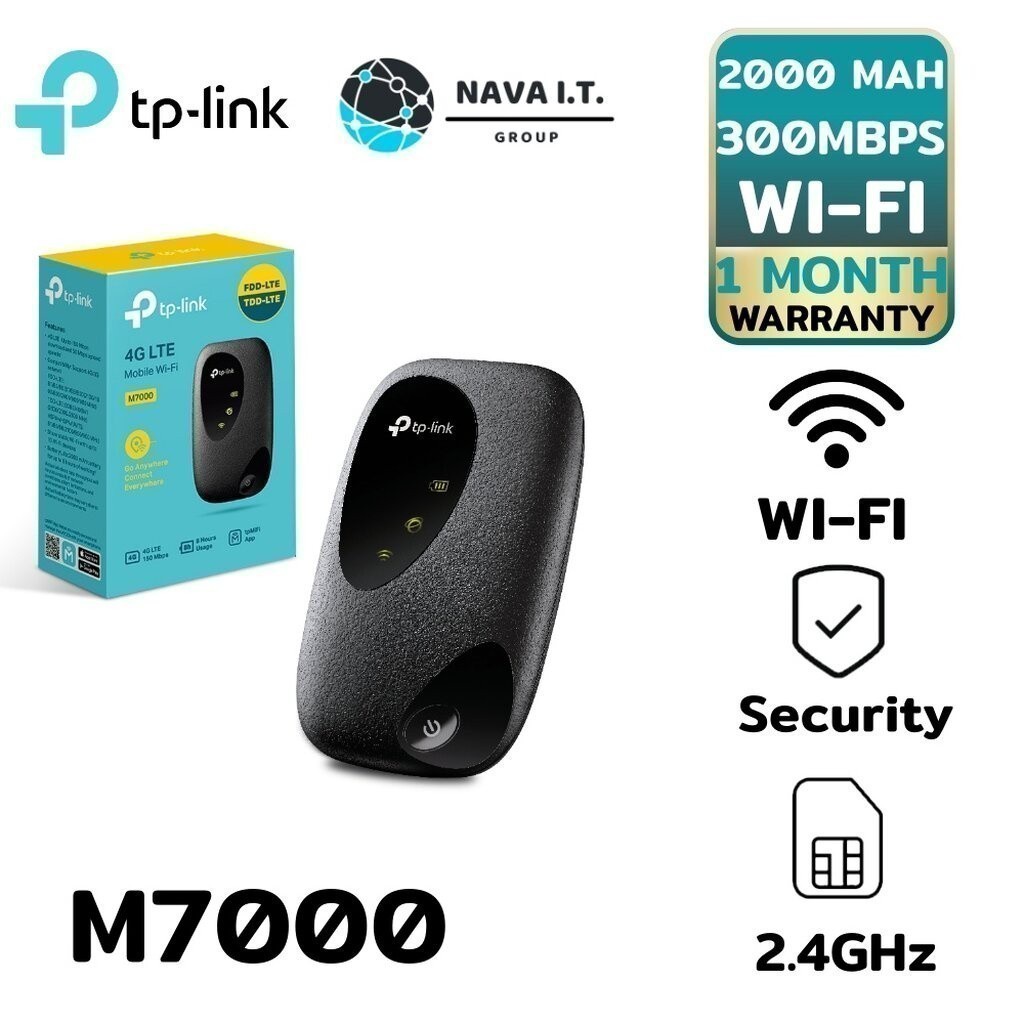 สินค้ามือสอง TP-LINK M7000 POCKET WIFI พกพาไปได้ทุกที่ 4G LTE MOBILE WI ...