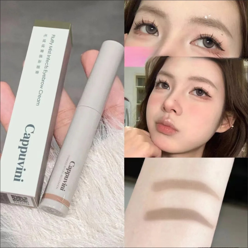Cappuvini Brown Eyebrow Dye Cream ครีมเขียนคิ้วกันน้ําและเหงื่อ ...