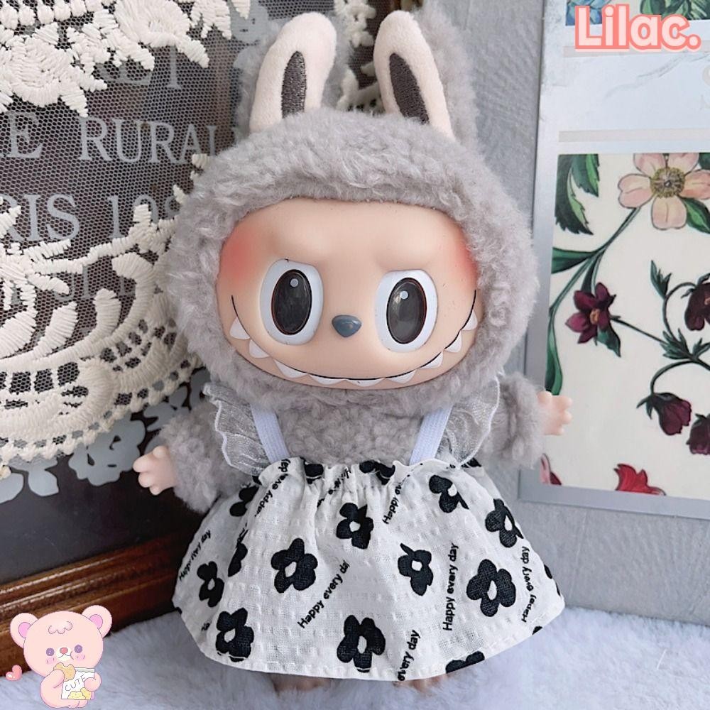 Lilac Labubu เสื้อผ้าตุ๊กตา,ผ้าทนทานตุ๊กตาอุปกรณ์เสริม,ผ้าฝ้าย Kawaii ...