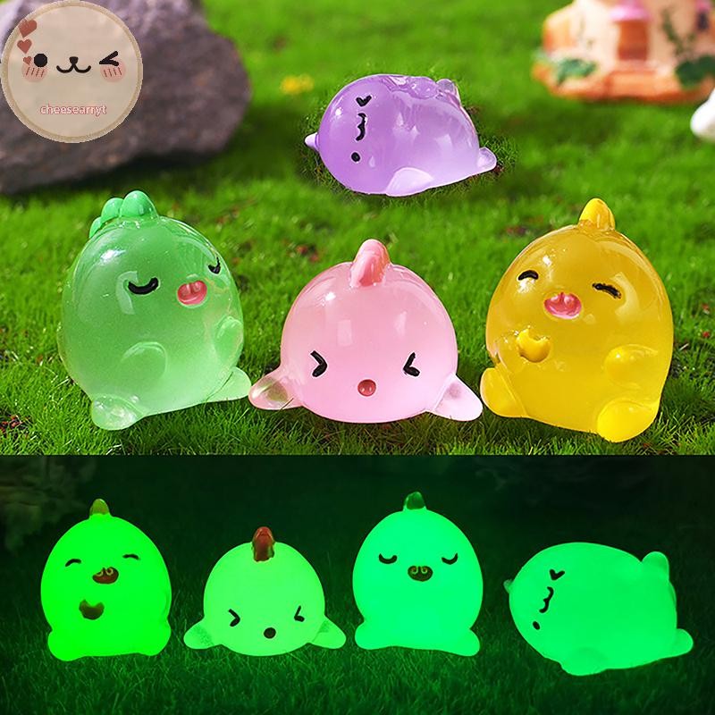 Chee Mini Turtles Luminous เครื่องประดับตัวเลขขนาดเล็กไดโนเสาร์ Micro Fairy Garden ภูมิทัศน์ ...
