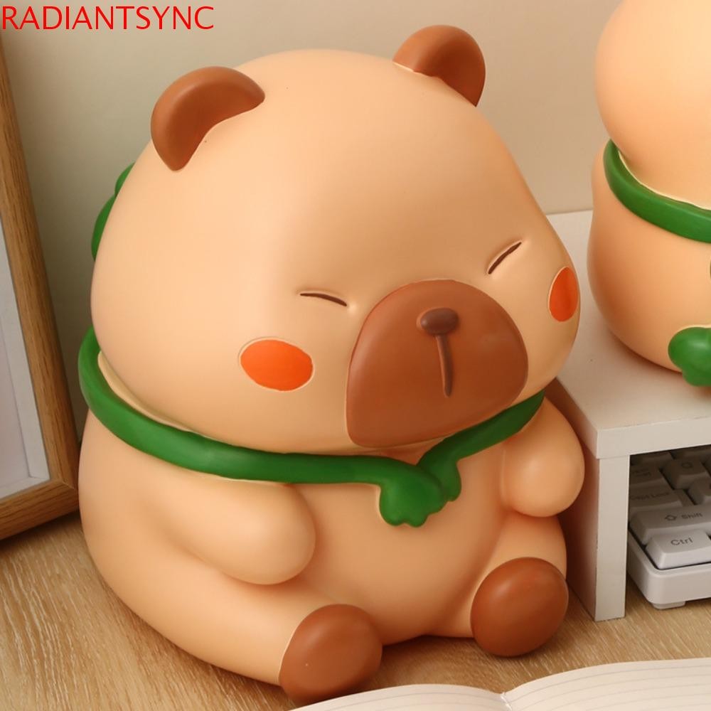 Radiantsync กระปุกออมสิน Capybara กล่องเงิน, กล่องเงิน Capybara ปลอดภัยกล่องเงินฝากออมทรัพย์ ...