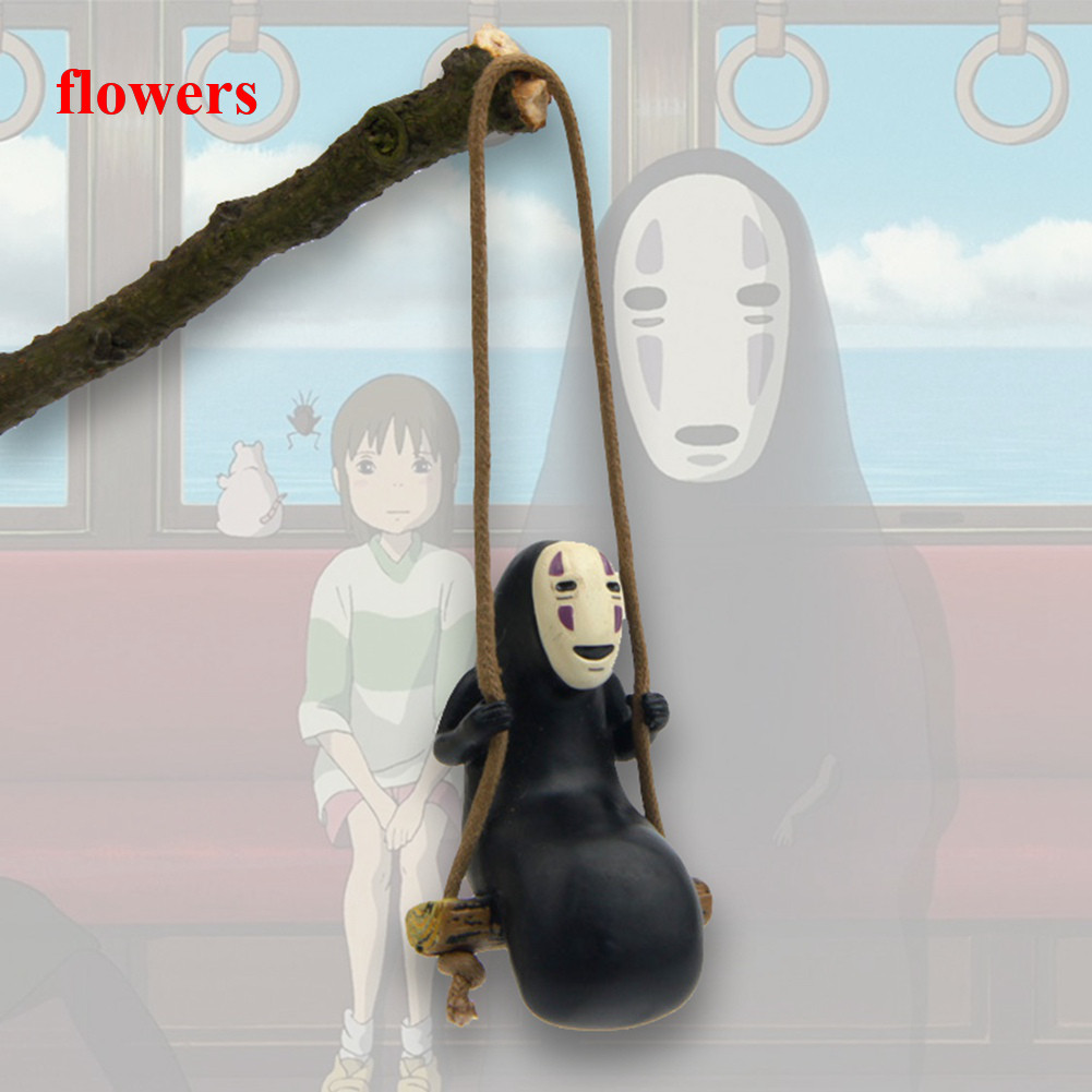 จี้รถ Hayao Miyazaki Spirited Away Swing Faceless เครื่องประดับตกแต่ง ...