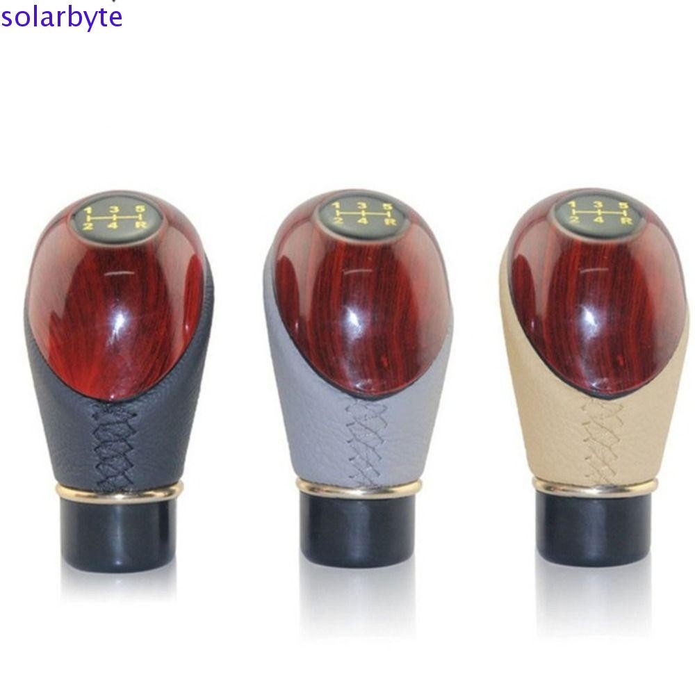 Solarbyte 5-Speed Lever รถบรรทุกอะไหล่รถยนต์ Gearstick Lever หนัง PU เส้นผ่านศูนย์กลางมันวาว 10 ...