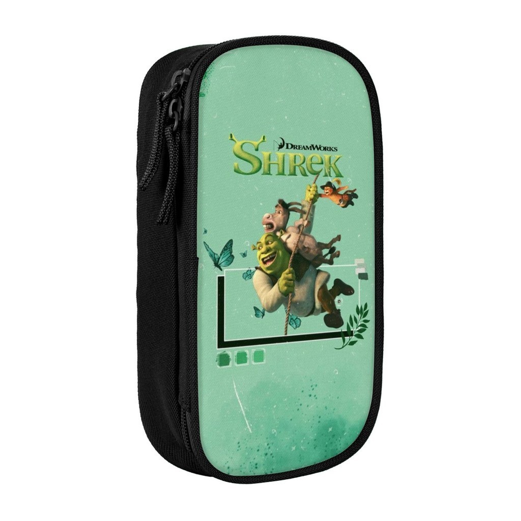 Shrek กระเป๋าดินสอ ผ้าแคนวาส สองชั้น จุของได้เยอะ พร้อมกล่องดินสอ ...