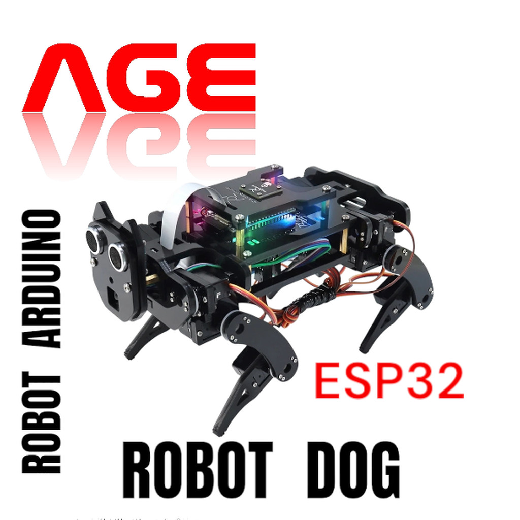 หุ่นยนต์สุนัข Robot Dog Kit สำหรับ ESP32-WROVER พร้อมกล้องควบคุมผ่านApp มือถือ | Shopee Thailand