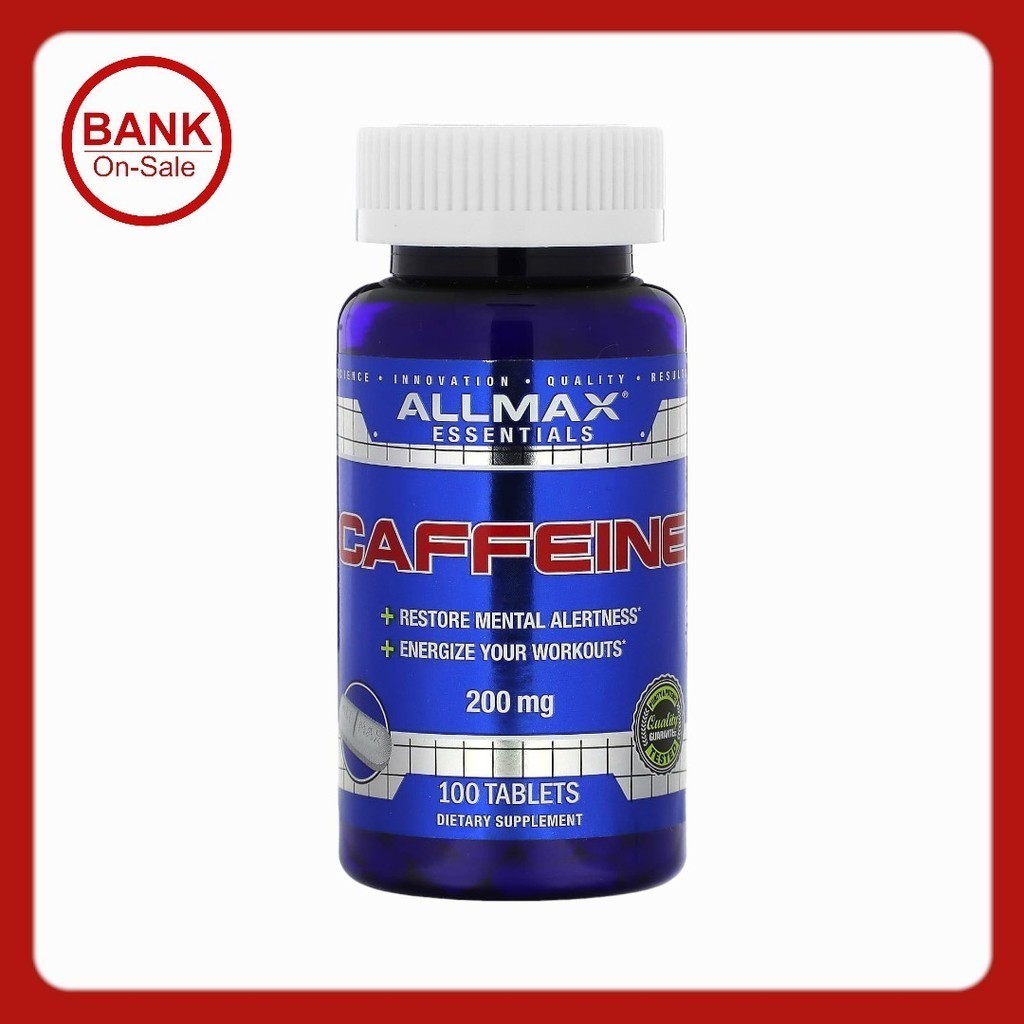 ALLMAX Essentials Caffeine, 200 mg 100 Tablets | Shopee Thailand