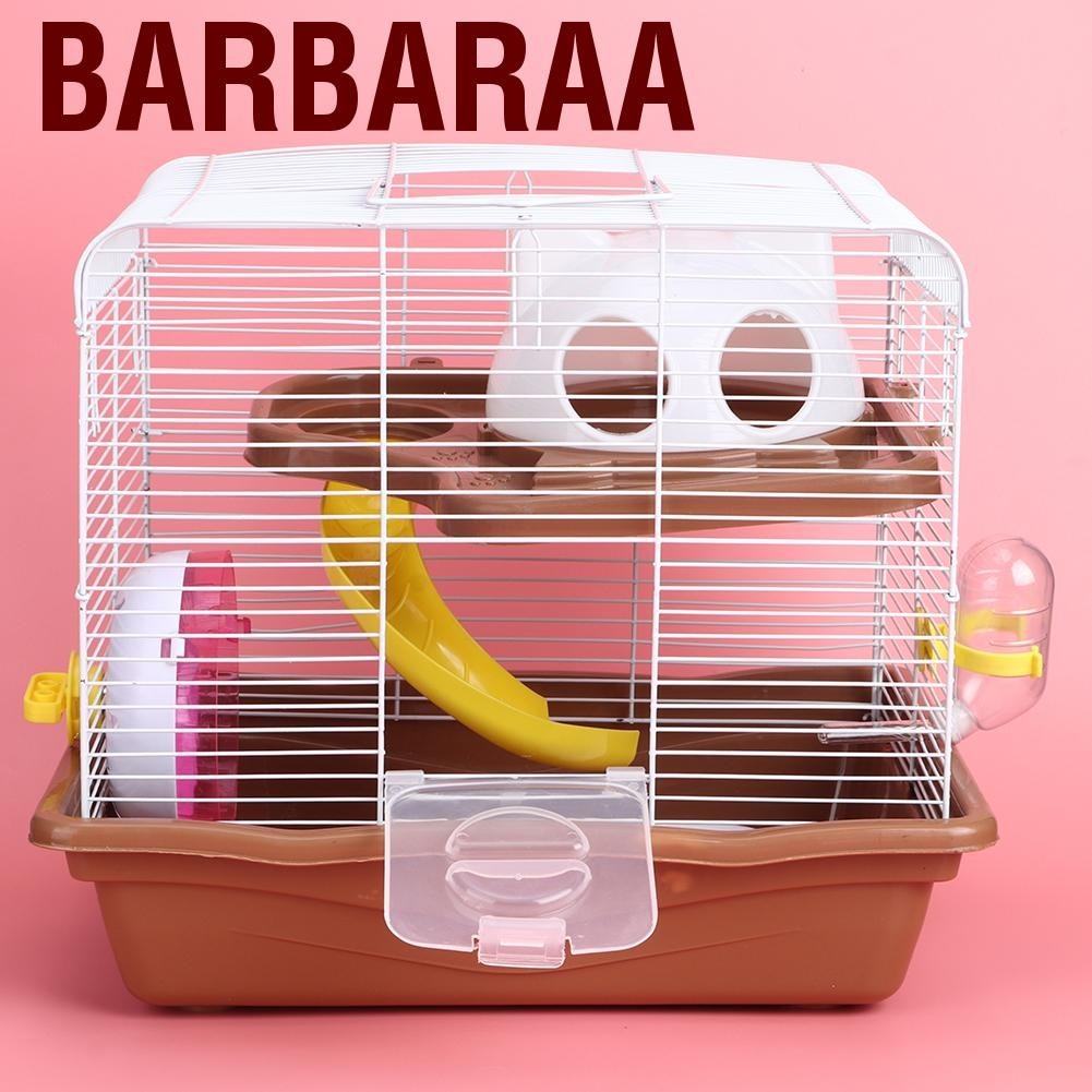 Barbaraa หนูแฮมสเตอร์ล้อวิ่งสองชั้นหรูหราเงียบพลาสติกออกกำลังกายเงียบ ...