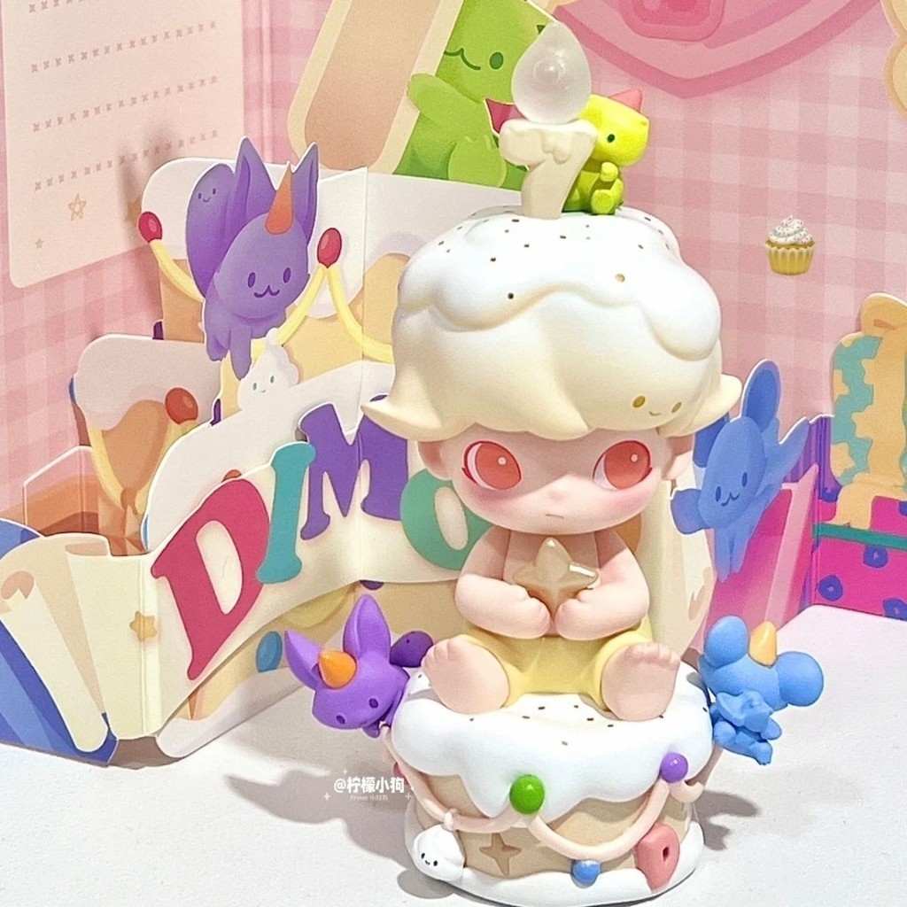 P POPMART POPMART DIMOO 7th Anniversary Birthday Figure Lift อินเทรนด์ ...