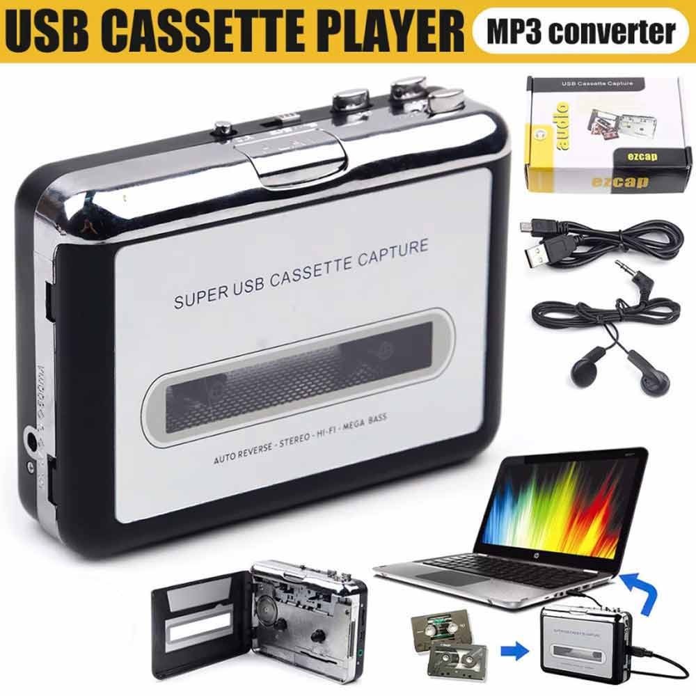 Tape to PC Digital MP3 CD Converter USB Cassette Capture,Portable ...
