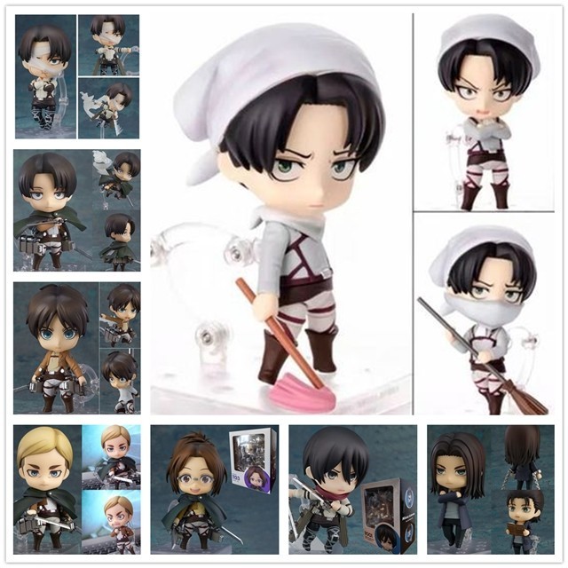 อะนิเมะ Nendoroid Attack on Titan Action Figure Eren Levi Mikasa ...
