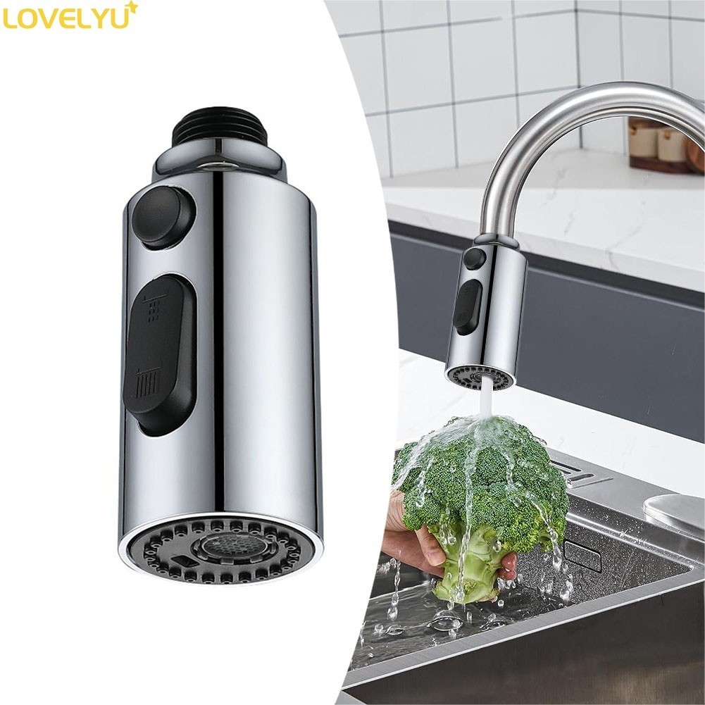 [LOVELYU] ห้องครัว Splashproof Faucet Spout Pull Out Faucet Replacement ...