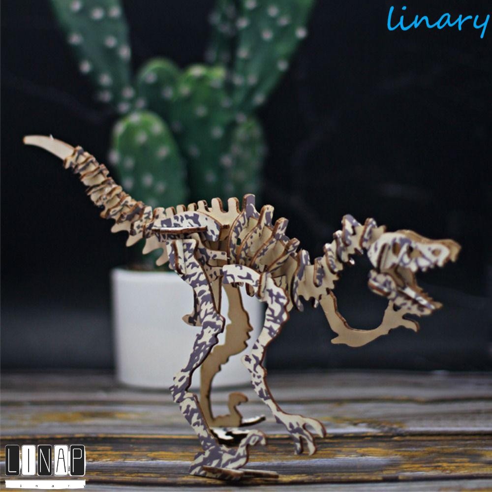Culinaryhv 3D ปริศนาไดโนเสาร์ไม้, Deinonychus Diplodocus DIY ไดโนเสาร์ ...