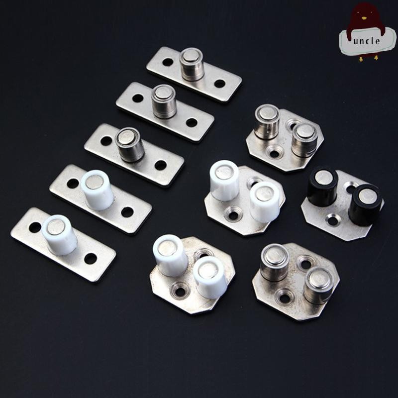 [UN] 2 ชิ้น Floor Mount เลื่อนประตูไม้ท่องเที่ยว Roller Retainer Top TH ...