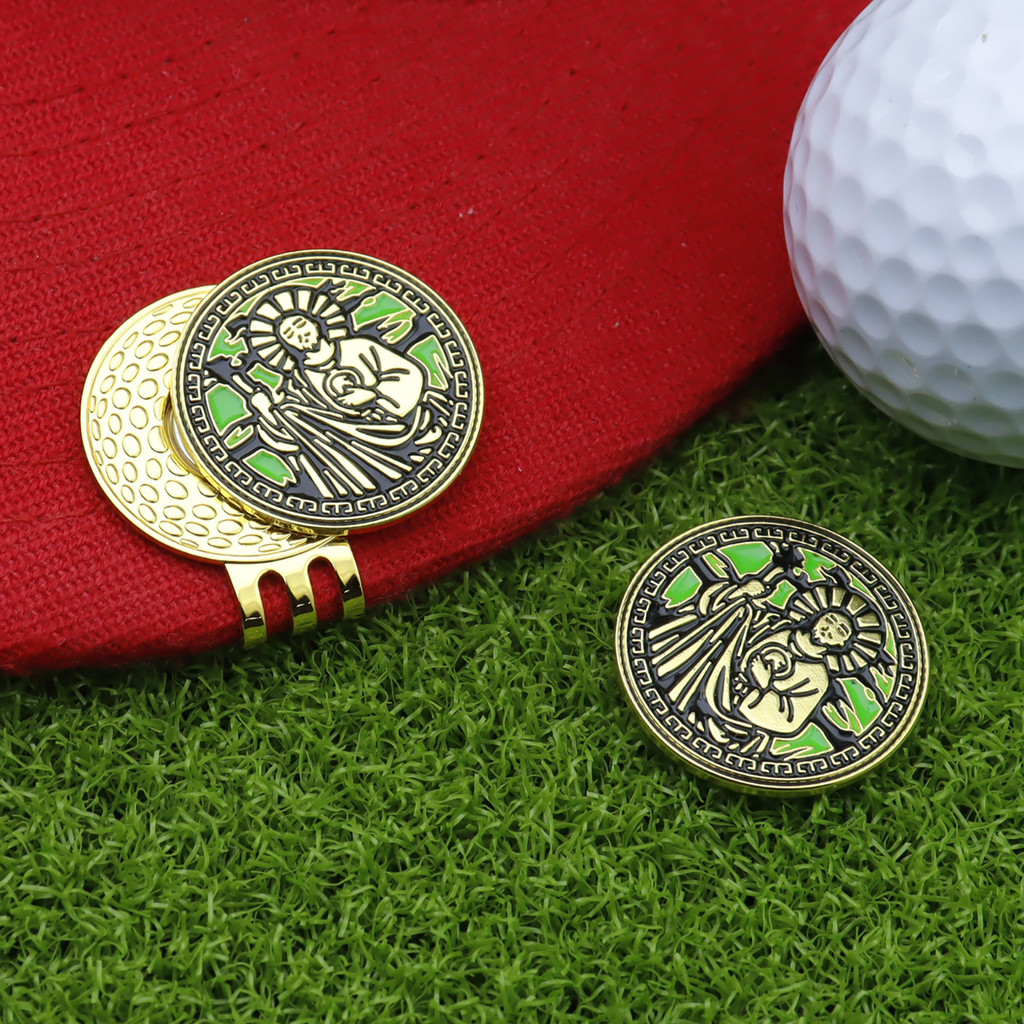 New Creative Golf Ball Marker Ball Position Marker With Hat Clip Golf ...