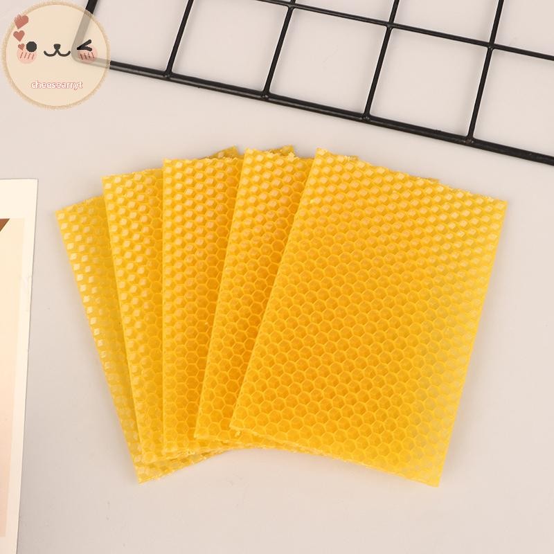 Chee 10 ชิ้นขี้ผึ้งแผ่นเทียนทําหัตถกรรม DIY ชุดน้ําผึ้งเทียน Bees Wax ...