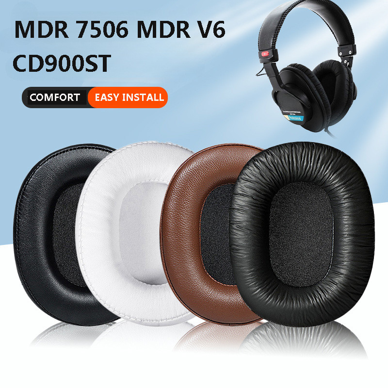 แผ่นรองหูฟังเบาะสําหรับ Sony MDR-7506 MDR-V6 MDR-V7 MDR-CD900ST Monitor ...