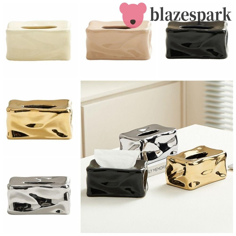 Blazespark กล่องลิ้นชักกระดาษ, เซรามิค INS-สไตล์กระดาษผ้าเช็ดตัว,โมเดิร์นสแควร์ตกแต่งตกแต่งบ้าน ...