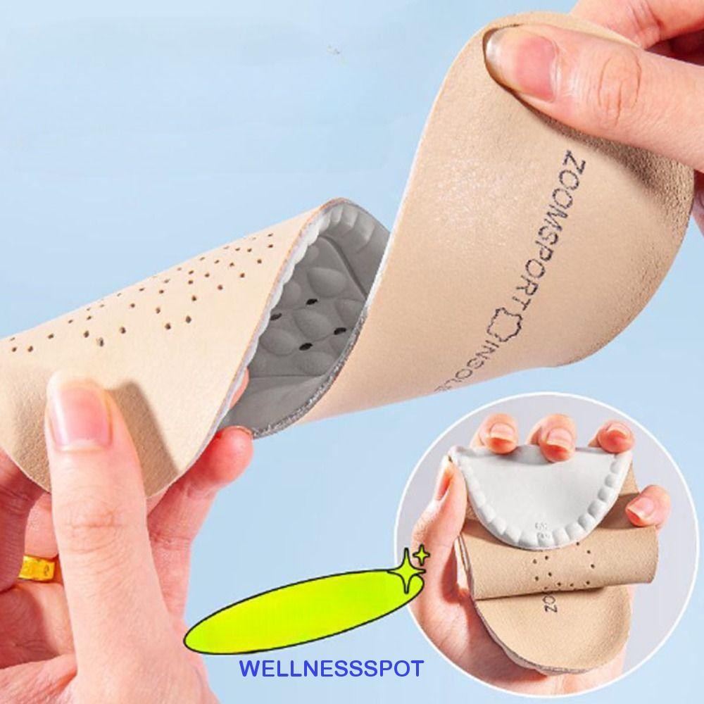 พื้นรองเท้านวด WELLNESSSPOT, การดูดซึม Shock Breathable Comfort Insoles, หนาดูดซับเหงื่อกลิ่นกัน ...