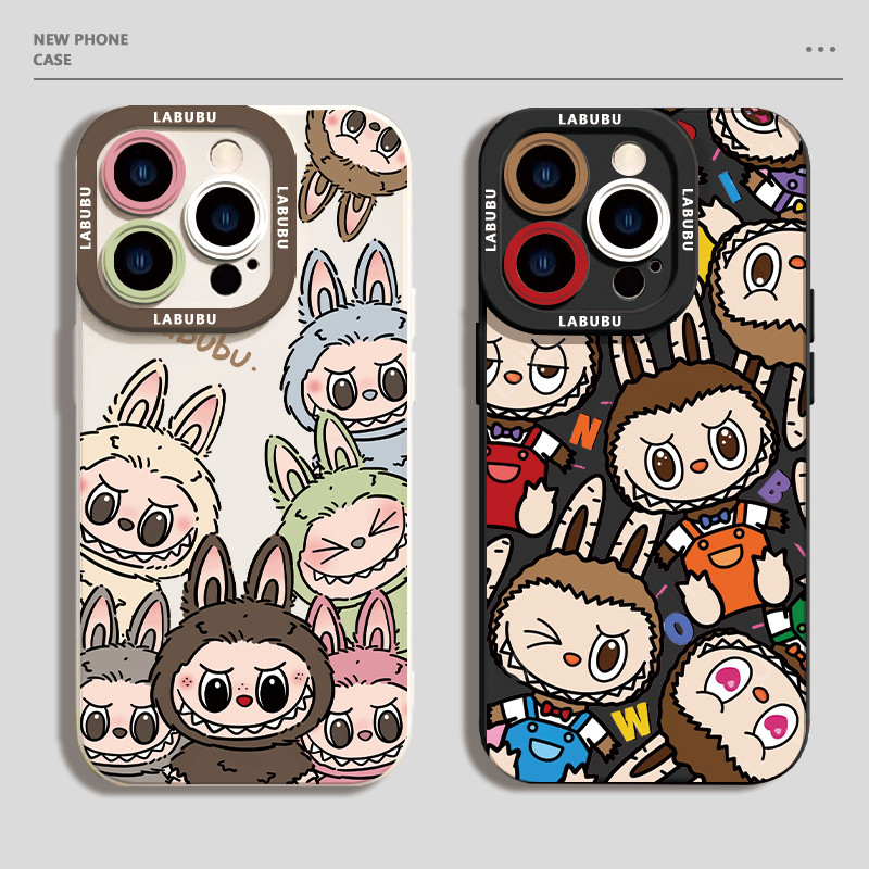 เคสโทรศัพท์มือถือ ซิลิโคน กันกระแทก ลายการ์ตูน Labubu น่ารัก สร้างสรรค์ สําหรับ IPhone7 7plus 8 ...