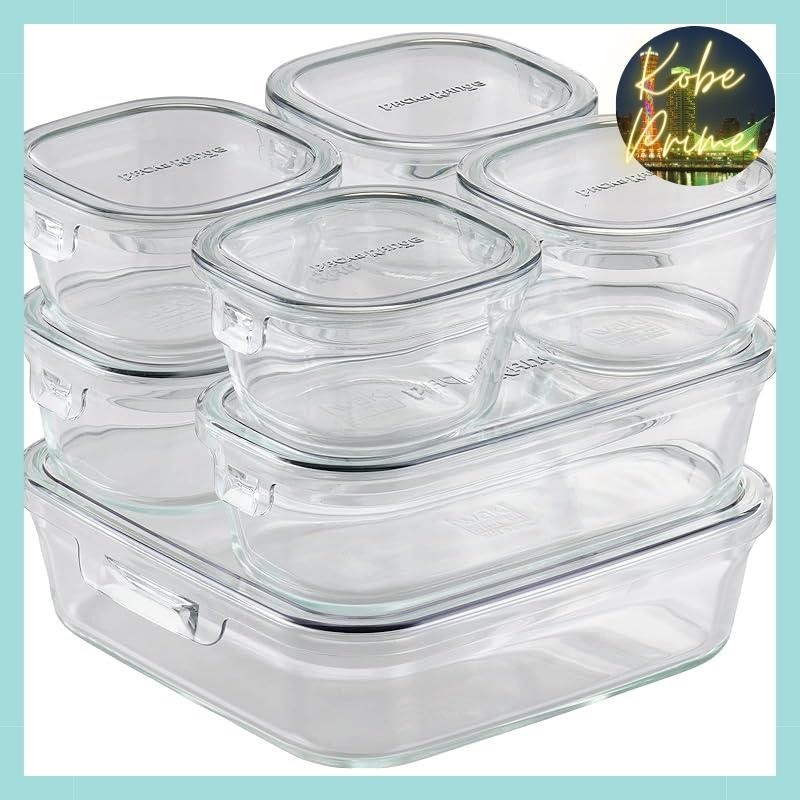 [Imported from Japan]Iwaki Heat-Resistant Glass Storage Container Cool ...
