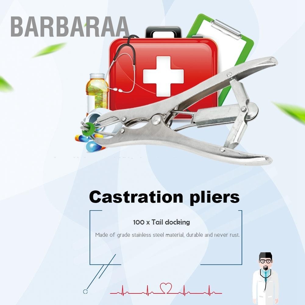 Barbaraa คีมหนีบสเตนเลสสตีลพร้อมแหวนเชื่อมต่อหาง 100 ชิ้นสำหรับสุนัขแกะ ...