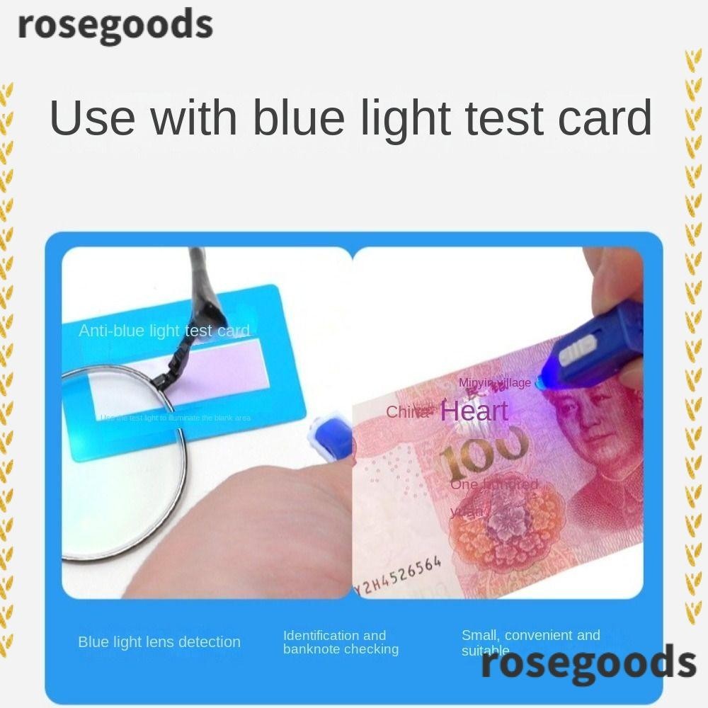 Rosegoods1 10 ชิ ้ น/Set Anti-Blue Test Light, แบบพกพาสีม ่ วงเครื ่ อง ...