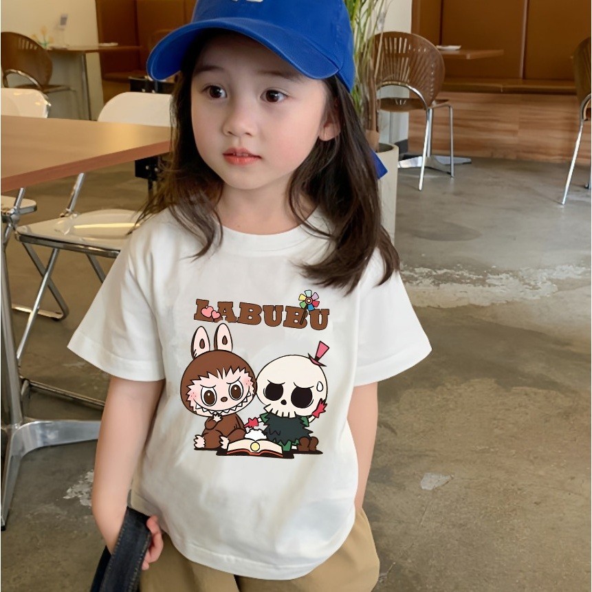 2024 Hot Labubu Labu Boo Pop Mart เสื ้ อยืดเด ็ กสบาย Fit เหมาะสําหรับ ...