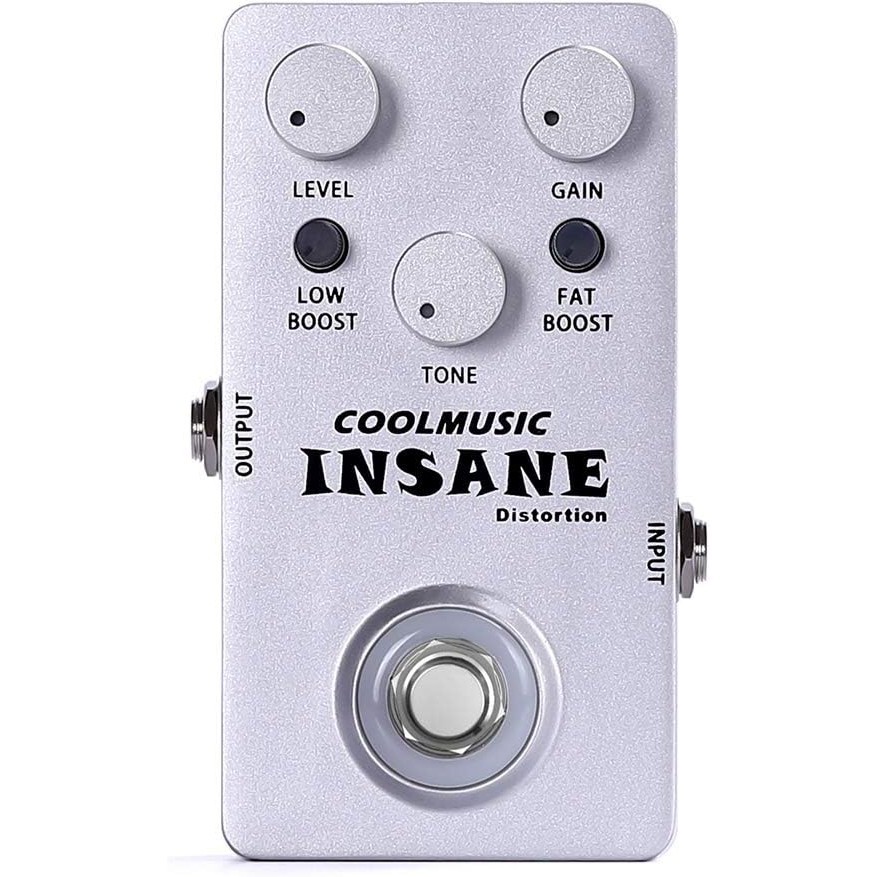 Coolmusic C-DI01 Analog Insane Distortion Guitar Bass Distortion Pedal ...