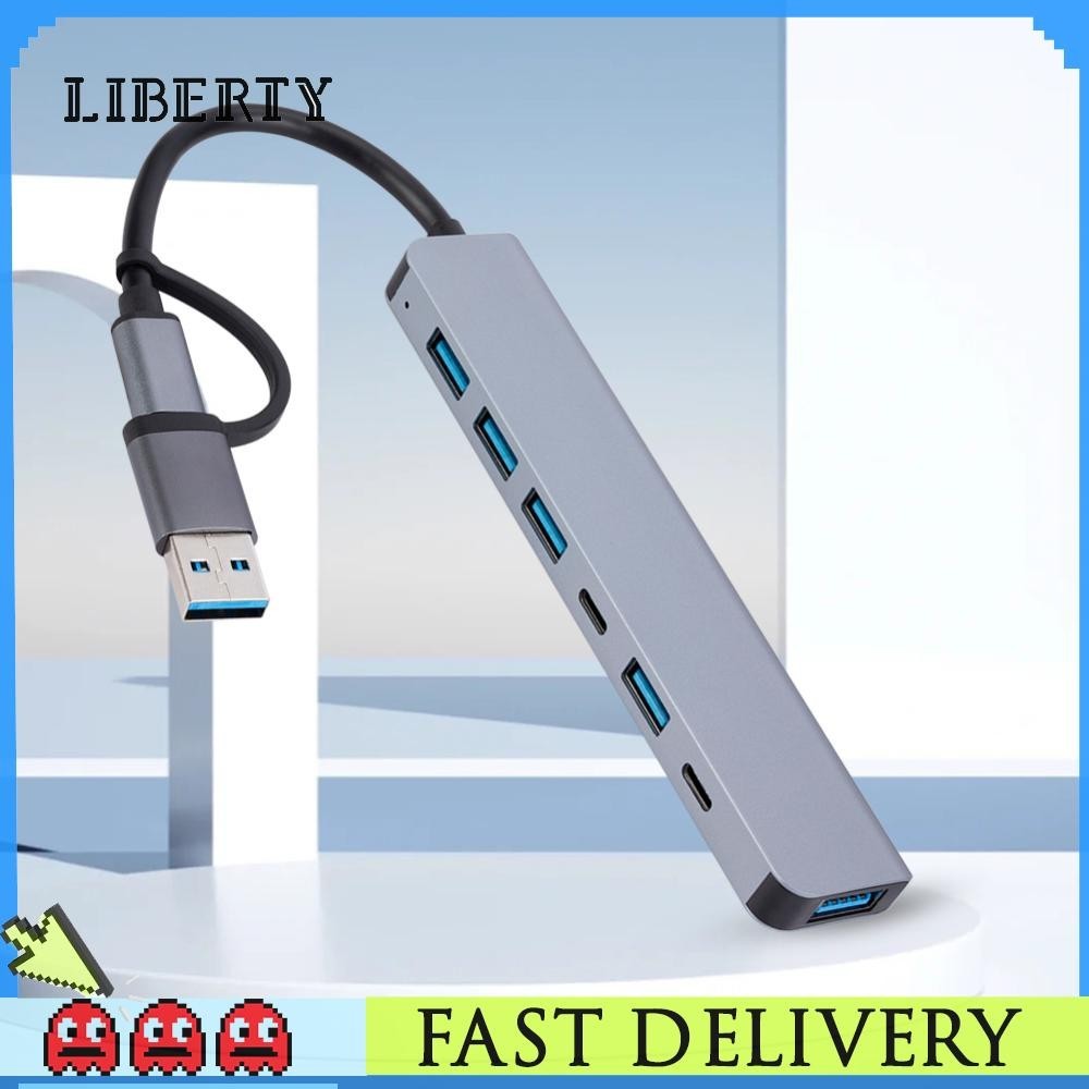 Type-c Mini USB Hub Plug and Play USB Hub Multi Splitter Adapter ...