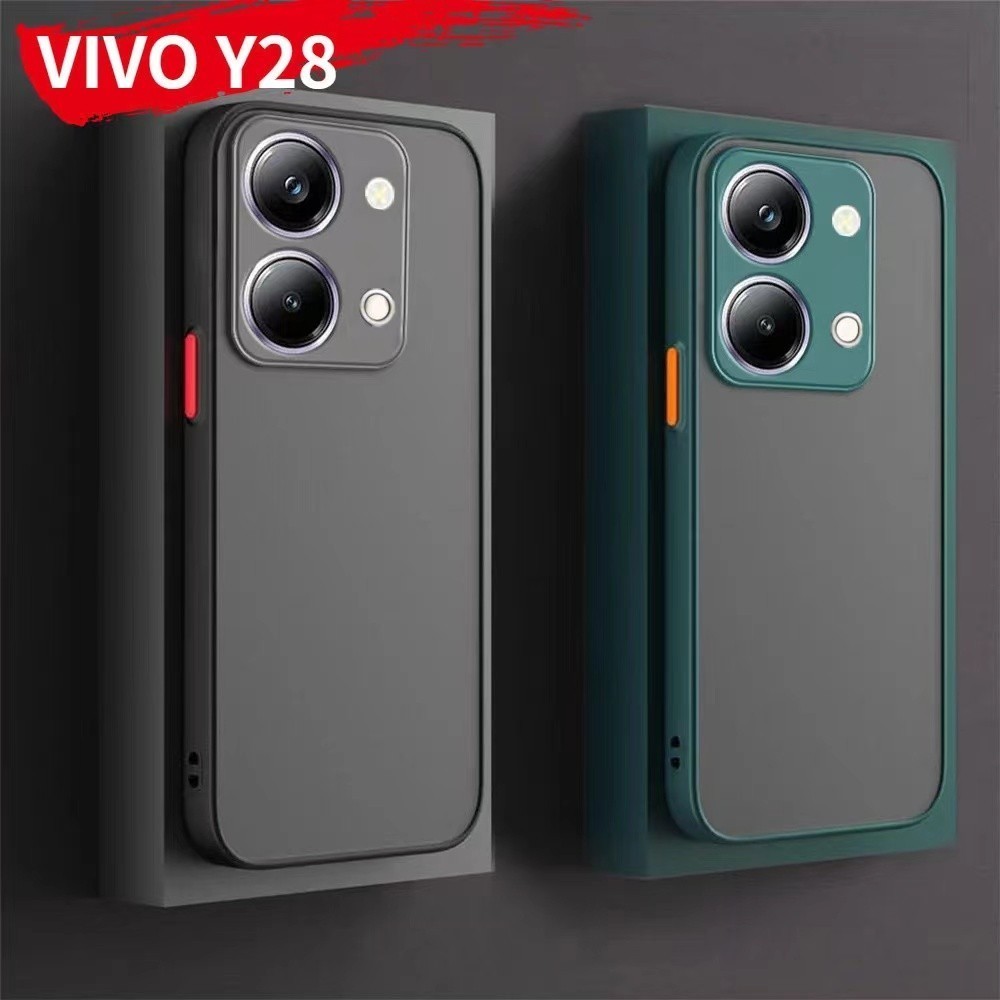 เคส กันกระแทก ด้าน สำหรับ Vivo Y28 4G/Y03 Y18 Y100 Y02 Y02S Y02A Y02T Y16 Y27 Y21 2021 Y20 Y12A ...