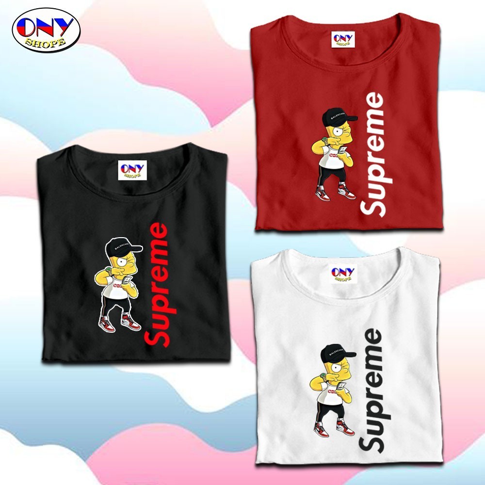 The Simpsons Shirt Supreme The Simpson TShirt SWAG หนาๆ รัดรูป แฟชั่น ...