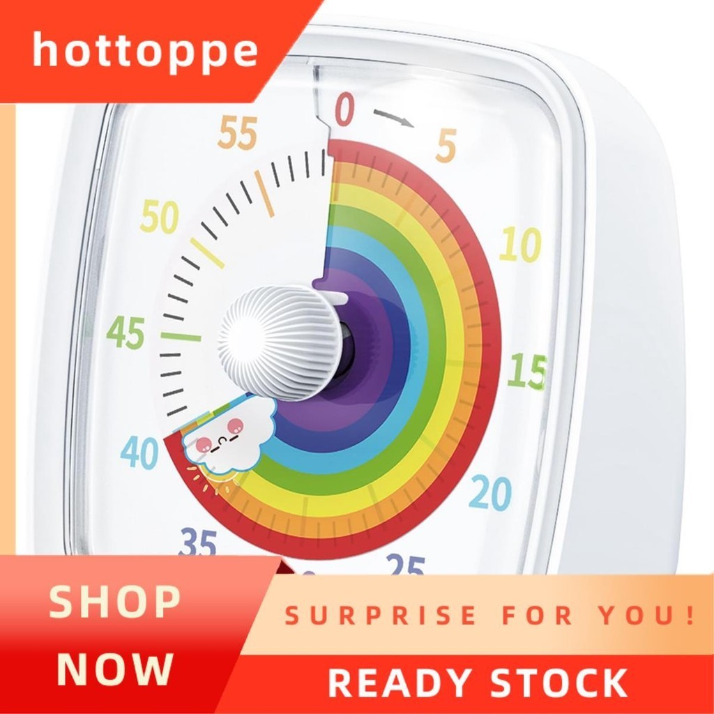 hottoppe60-Minute Visual Timer พร้อมไฟกลางคืน, Timer,Pomodoro Timer ลาย ...