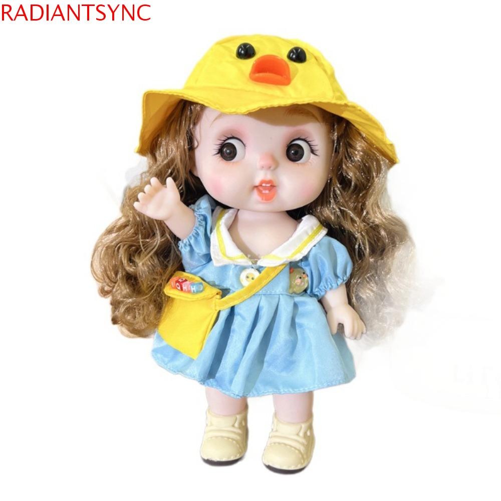 Radiantsync ตุ๊กตาเด็กผู้หญิงพร้อมเสื้อผ้า, Diy Hair Full Body 28 ซม.ชุดตุ๊กตาเด็กเหมือนจริงไว ...