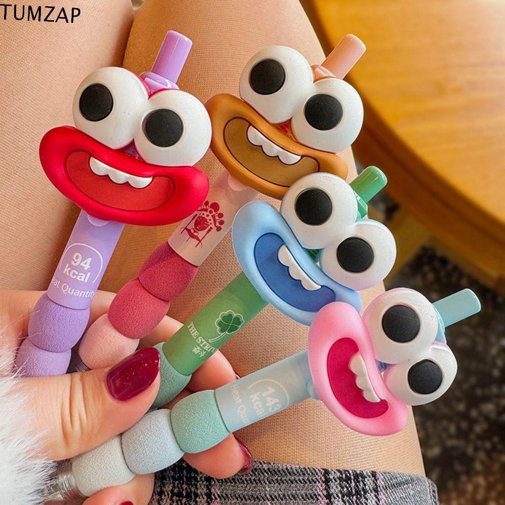 Tumzap 4 pcs กด Big Eye ปากกาลูกลื่น, Big ปาก ABS นักเรียนเขียนปากกา, Roller Ball ปากกากดมัลติฟั ...