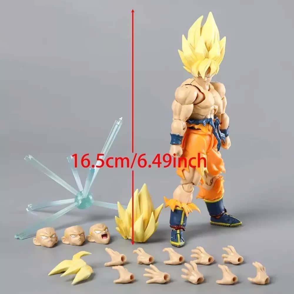 Super Saiyan Goku Action Figure - Dragon Ball Z Articulated Collectible ...