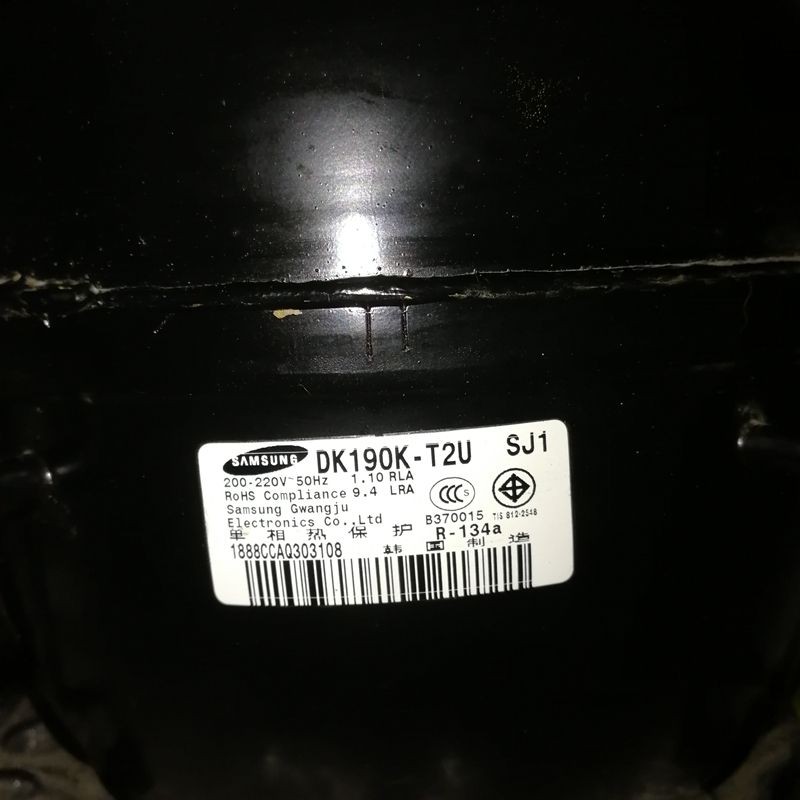 คอมเพรสเซอร์ตู้เย็นซัมซุงด้านข้างใหม่เอี่ยมจากเกาหลี DK190K-T2U MK190G ...