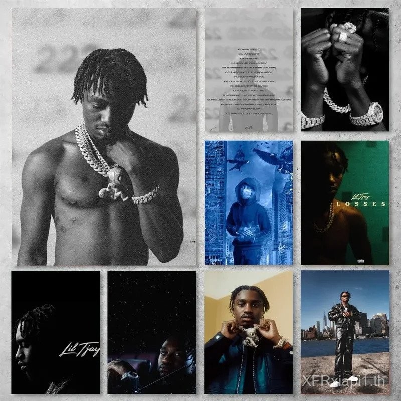 Lil tjay 222แร็ปเปอร์พิมพ์โปสเตอร์แกลลอรี่พิมพ์จิตรกรรมฝาผนังผ้าใบรูป ...